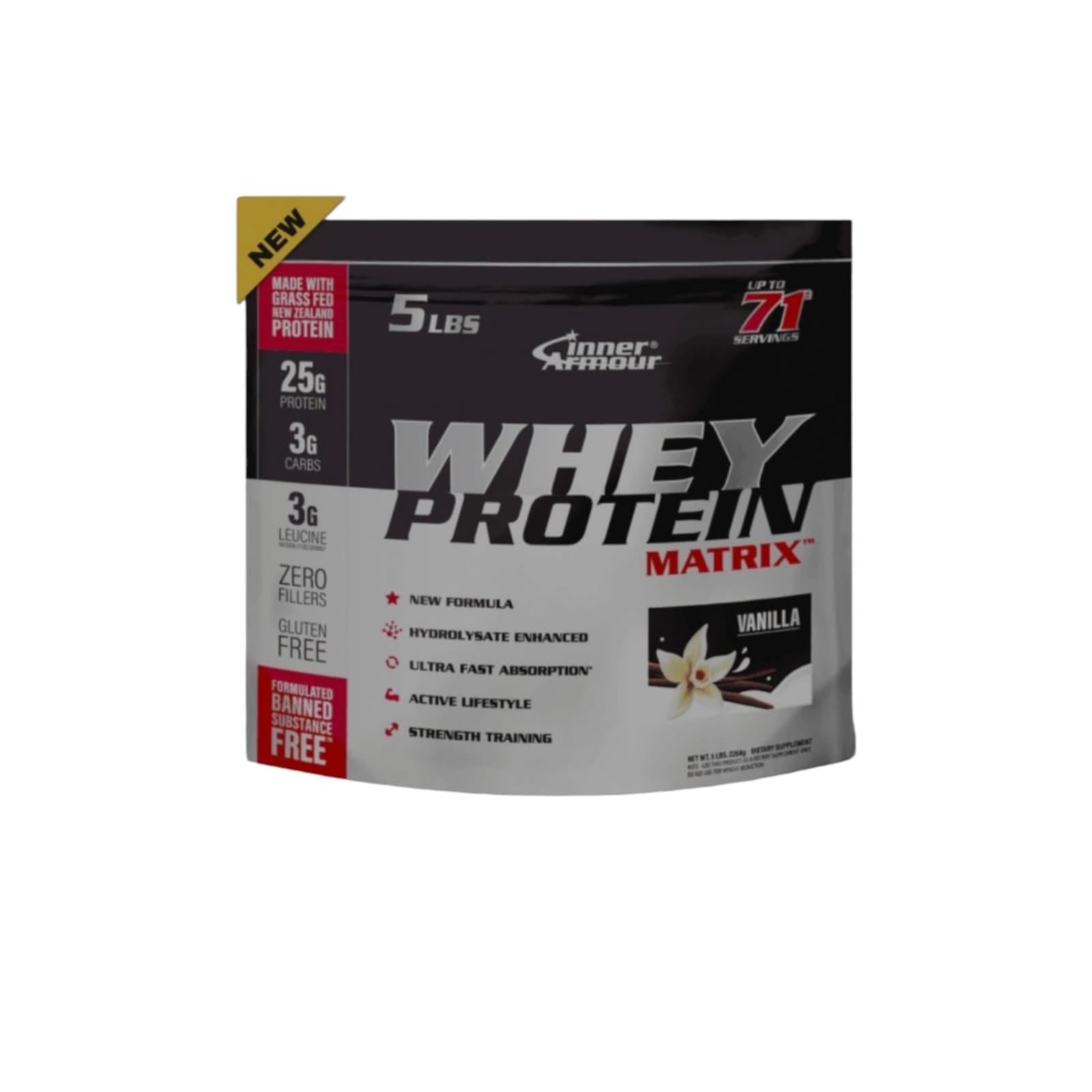 PROTEINA WHEY PROTEIN MATRIX 5LBS 71 SERVICIOS - INNER ARMOUR ...